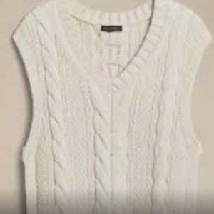 Banana Republic | Sweaters | Bananna Republic Simona Cable Sweater Vest ...